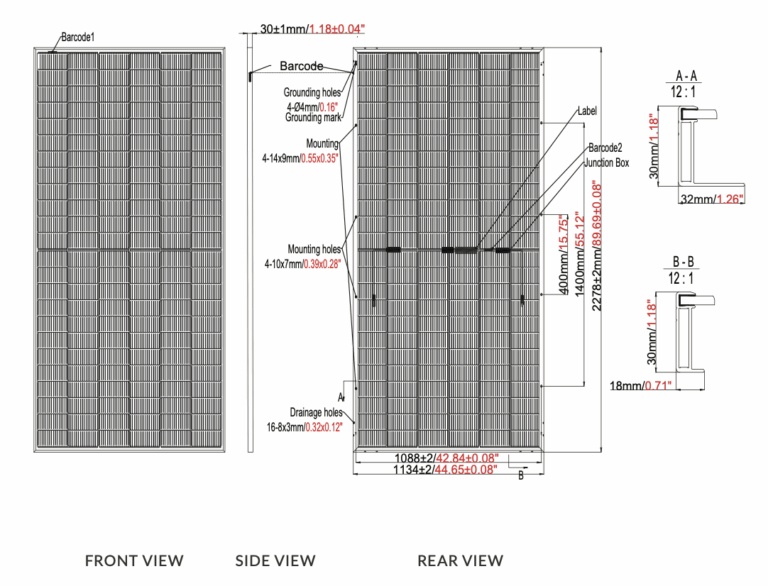 Mission Solar PERC Bifacial 144HC Dual Glass